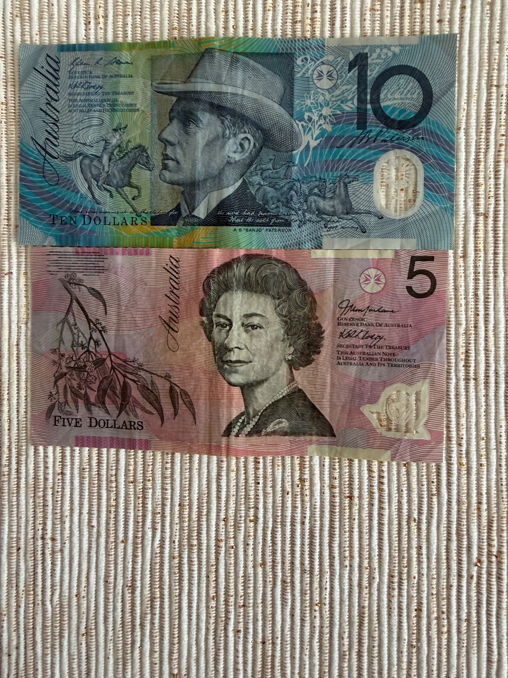 Australische Banknoten: 5 & 10 AUD - Selten! Top! (Gebraucht) in Wimmis ...