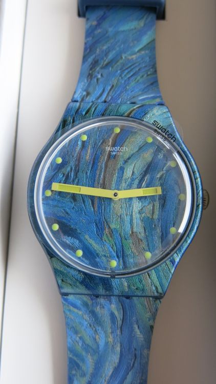 SWATCH NEW GENT x MOMA SUOZ 335 STARRY NIGHT BY VAN GOGH (Neu und ...