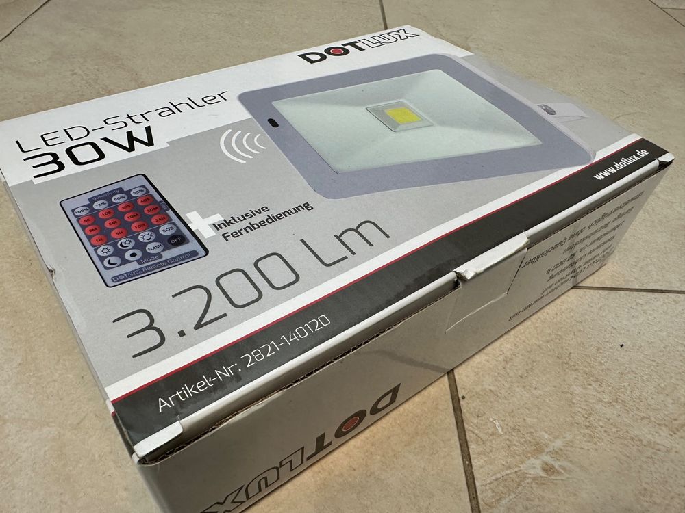 Dotlux LED Strahler 30W mit Fernbedienung (Neu (gemäss Beschreibung)) in Othmarsingen für CHF 10 ...