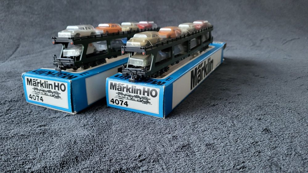 2x Märklin Autotransportwagen 4074 (Gebraucht) in Glis für CHF 70 – mit ...