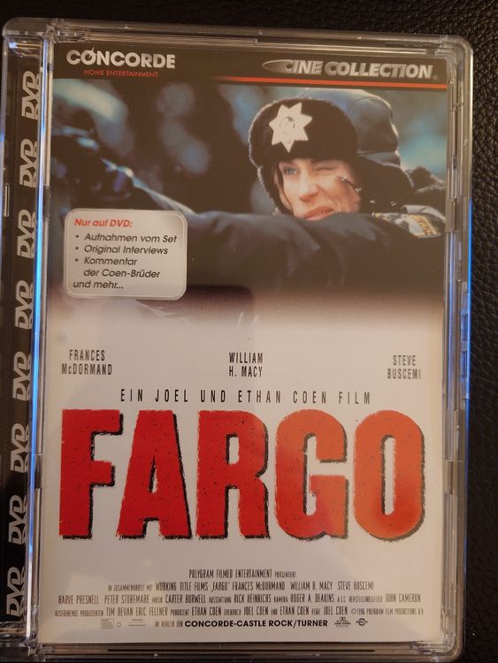 Fargo DVD Coen Brüder Frances McDormand Klassiker (Gebraucht) in Bern für CHF 3 – mit Lieferung ...