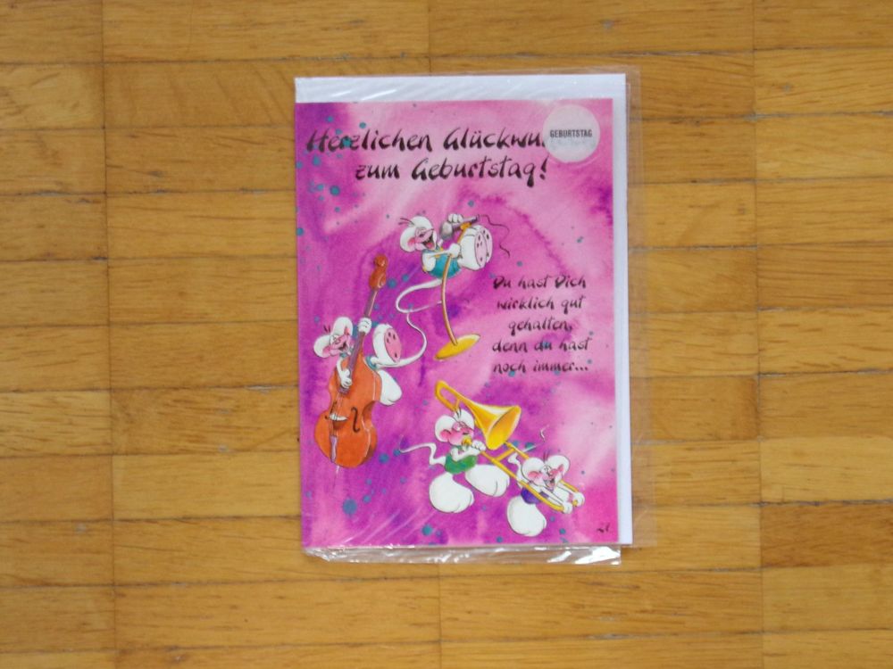 Diddl Karte mit Umschlag Herzlichen Glückwunsch zum ... (Neu (gemäss ...