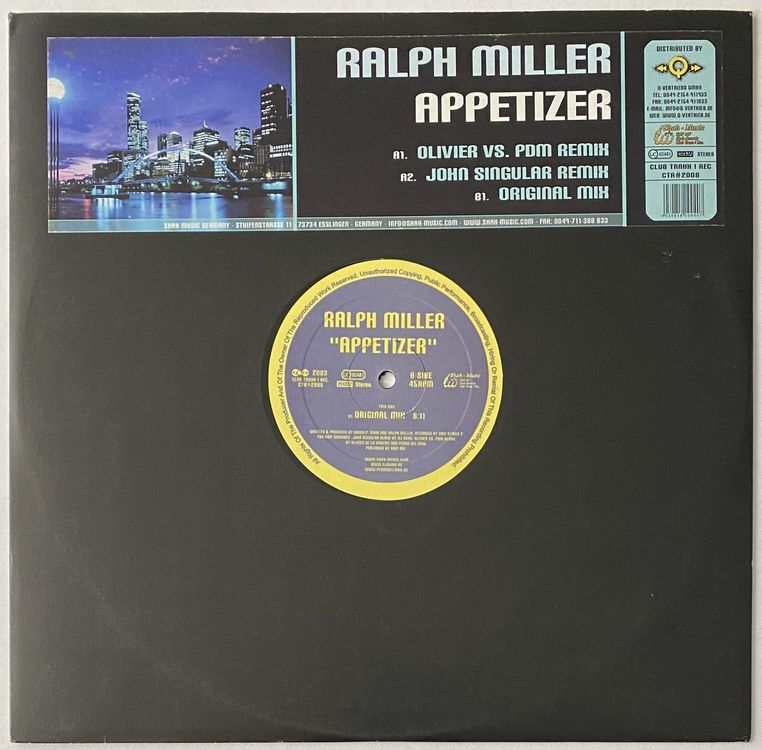 Ralph Miller, Appetizer (Trance) (Gebraucht) in Flums für CHF 2.5 – mit ...