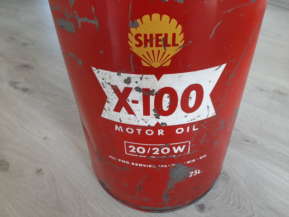 Antike Shell Öldose Oldtimer Blechdose 50er 60er Loft Design (D ...
