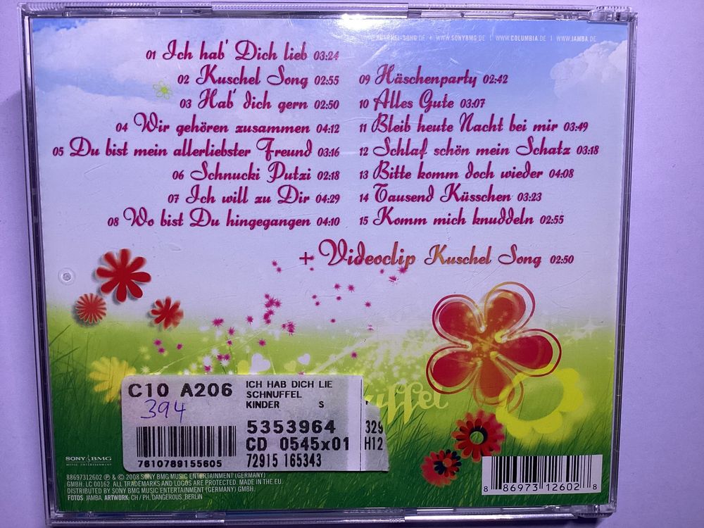 CD Schnuffel – Ich Hab' Dich Lieb | Kaufen auf Ricardo