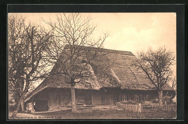 AK Worben b. Lyss, Bauernhaus, 1924 (Antik) in Berlin für CHF 7 – mit Lieferung auf Ricardo kaufen
