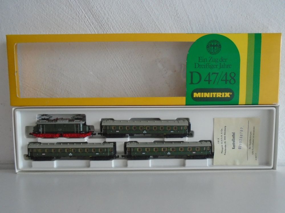 Minitrix N: Zugset "Zug der Dreissiger Jahre" der DRG, OVP (Gebraucht ...