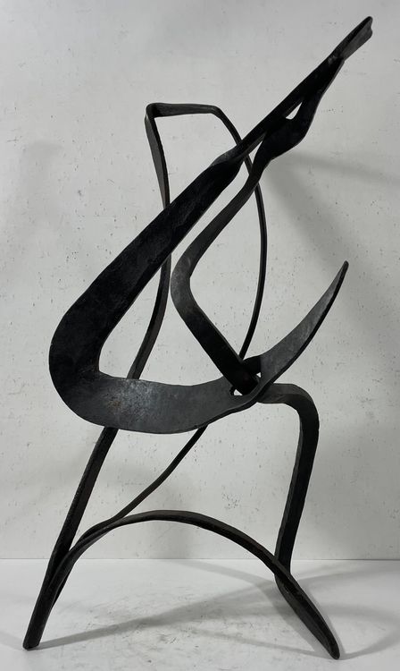 Interessante grosse Eisen Skulptur unleserlich Signiert | Kaufen auf Ricardo