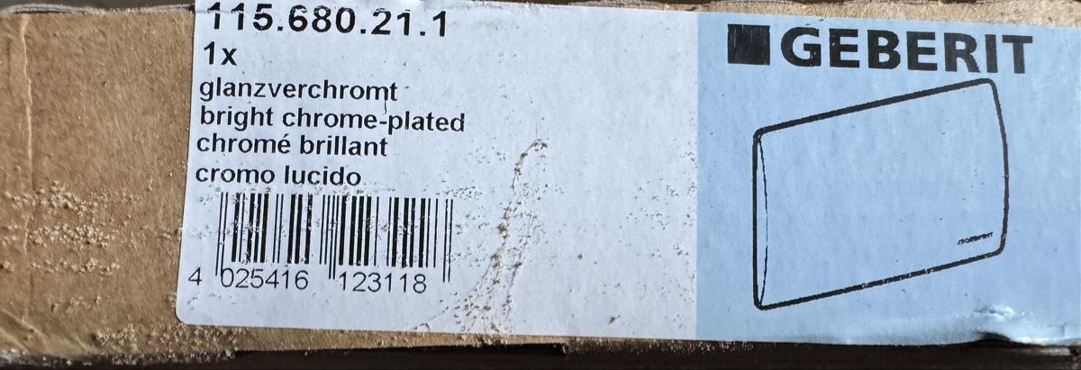 4 plaques de recouvrement Geberit (Neuf avec emballage d'origine) à ...