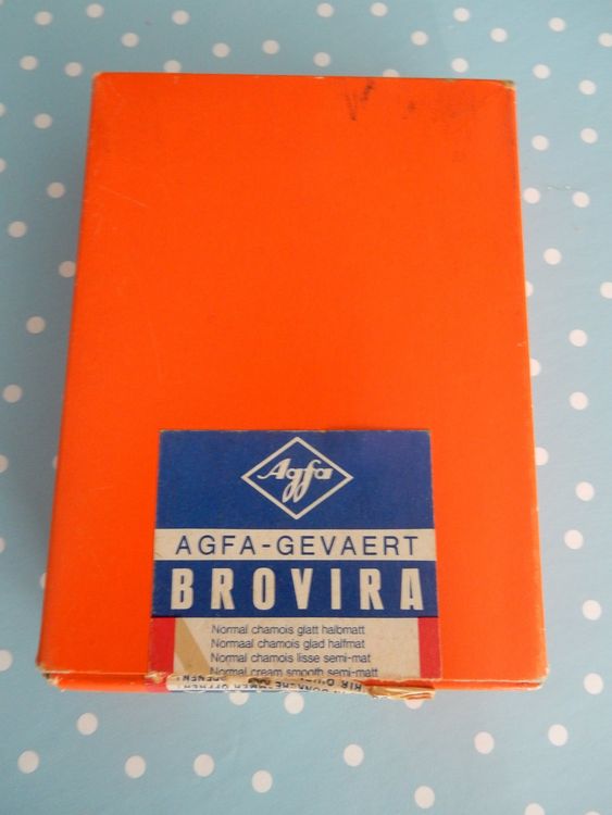 AGFA-GEVAERT BROVIRA Fotopapier Schachtel Box Vintage BN 122 (Gebraucht ...
