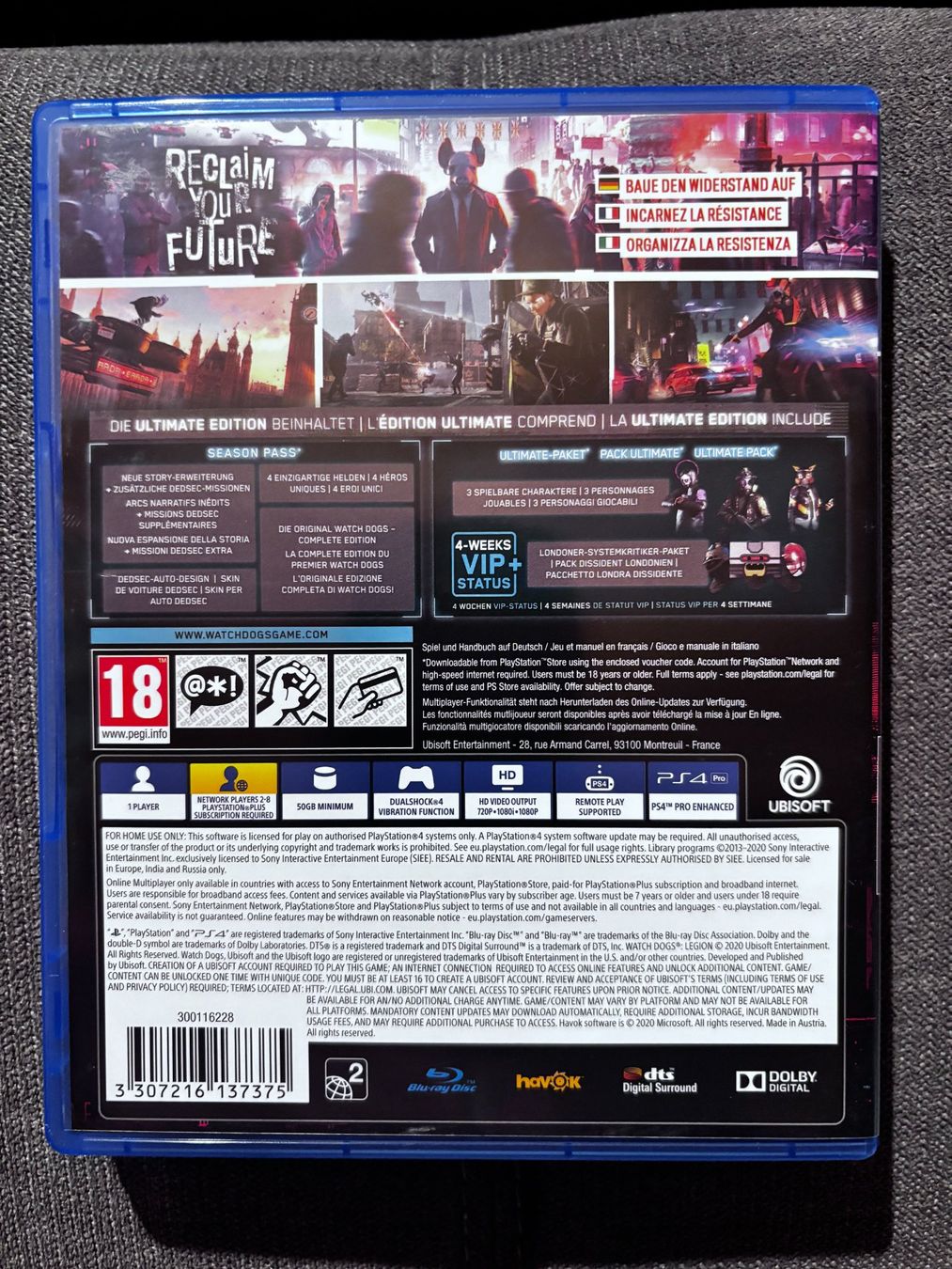 PS4 Spiel Watch Dogs Legion Ultimate Edition (Neu (gemäss Beschreibung ...