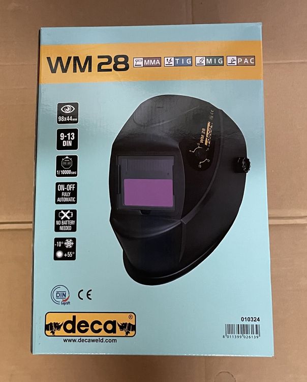 Masque de soudure automatique TIG MIG DECA WM 28 | Kaufen auf Ricardo