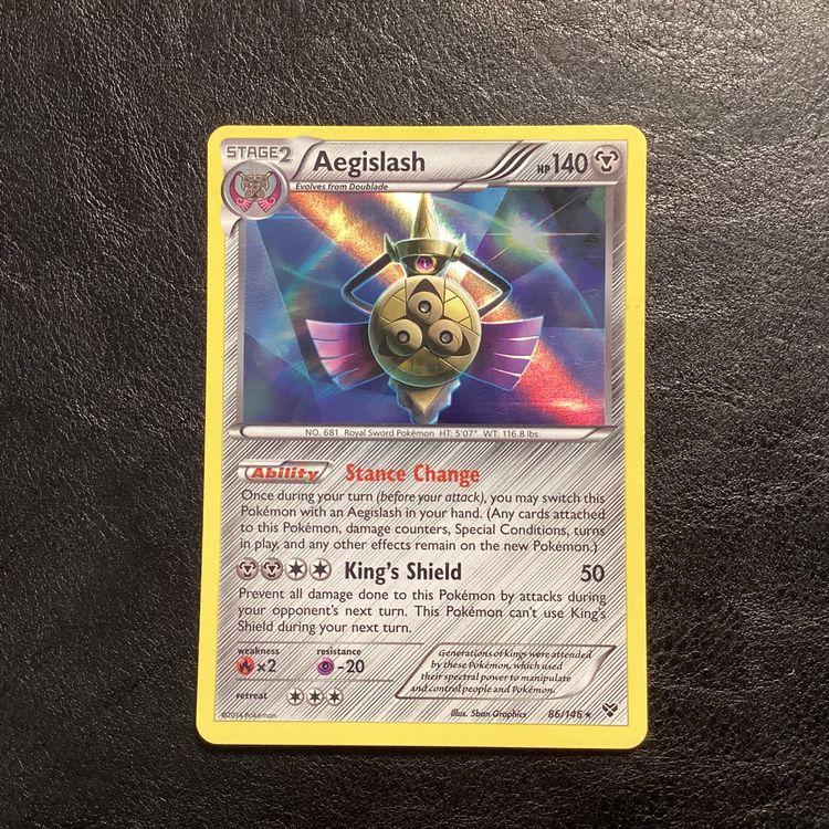 XY ( Base Set ) 86/146 Aegislash Holo Eng NM Ab 1 | Kaufen auf Ricardo