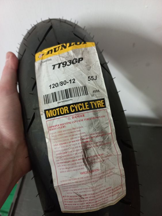 Pitbike Reifen 12 Zoll hinten Dunlop TT93 GP soft (Neu und ...