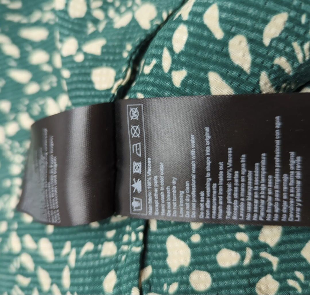 ba&sh Robe verte motif tacheté - Taille 0 (XS) (Neu (gemäss ...