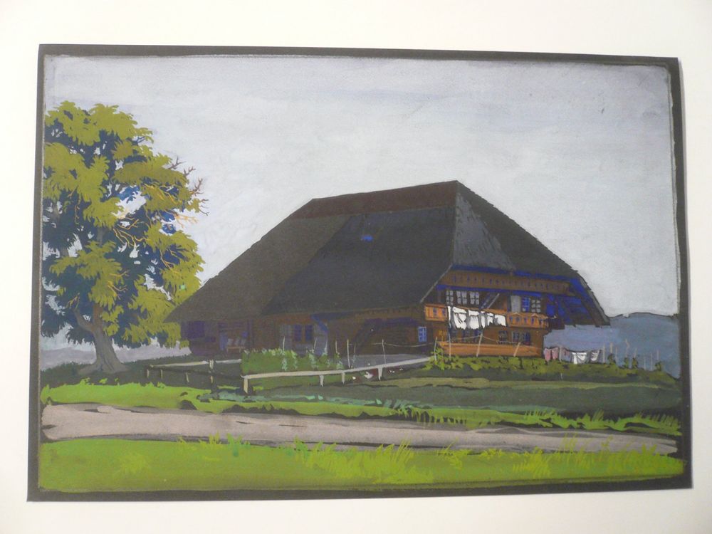 Paul WYSS, Aquarell Bauernhaus im Emmental bei Nacht | Kaufen auf Ricardo