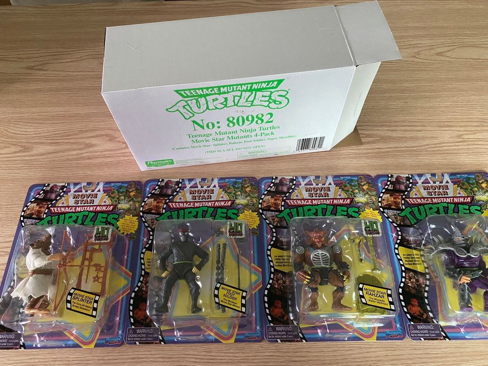 Playmates TMNT Retro Classics Movie Star 4-Pack (Neu und ...