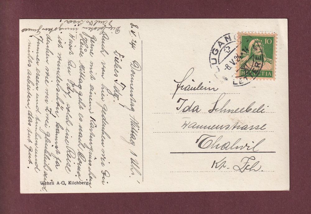 LUGANO - Giardino pubblico - Palme - 1924 (D'occasion) à Pully pour CHF ...