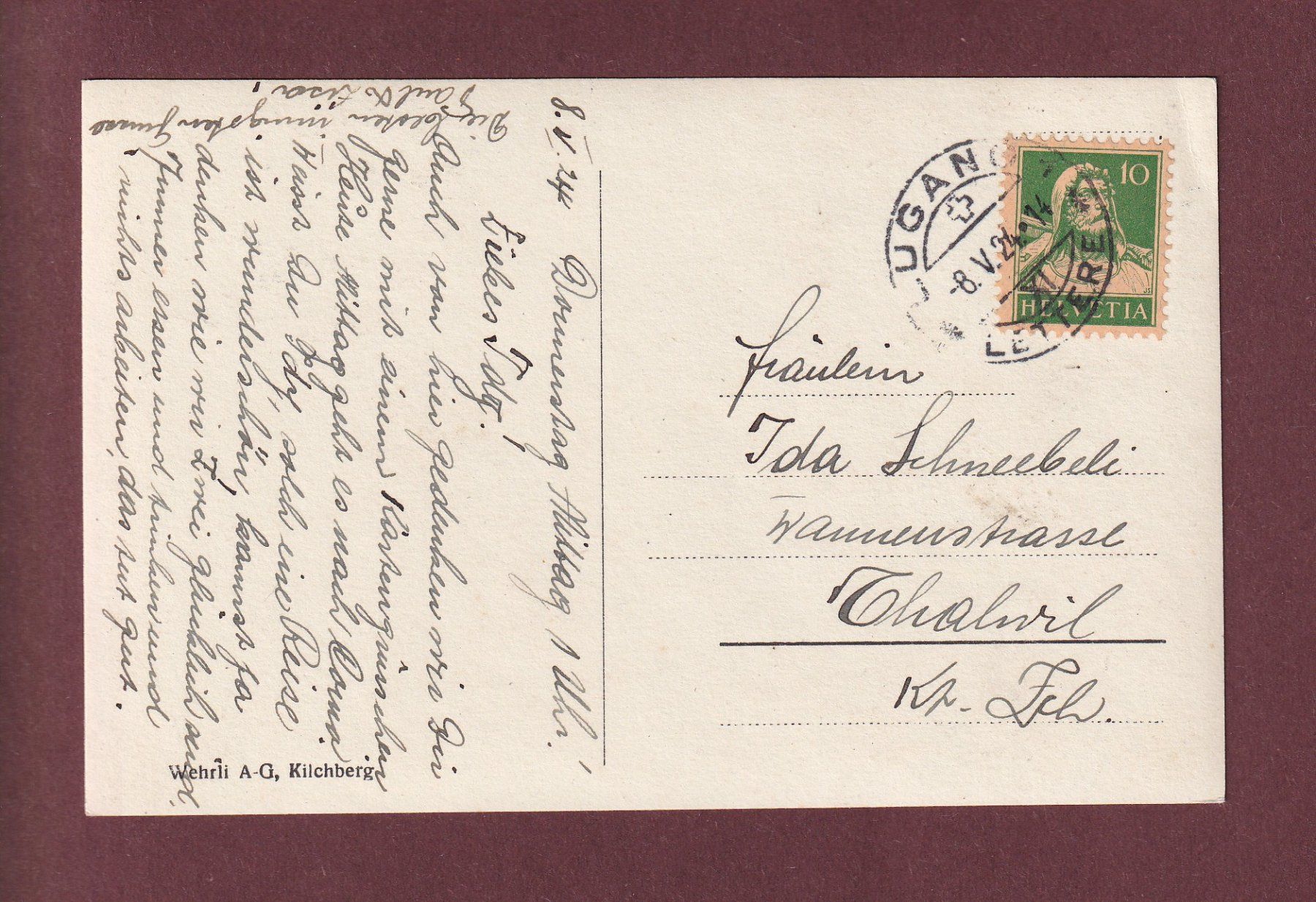 LUGANO - Giardino pubblico - Palme - 1924 (D'occasion) à Pully pour CHF ...