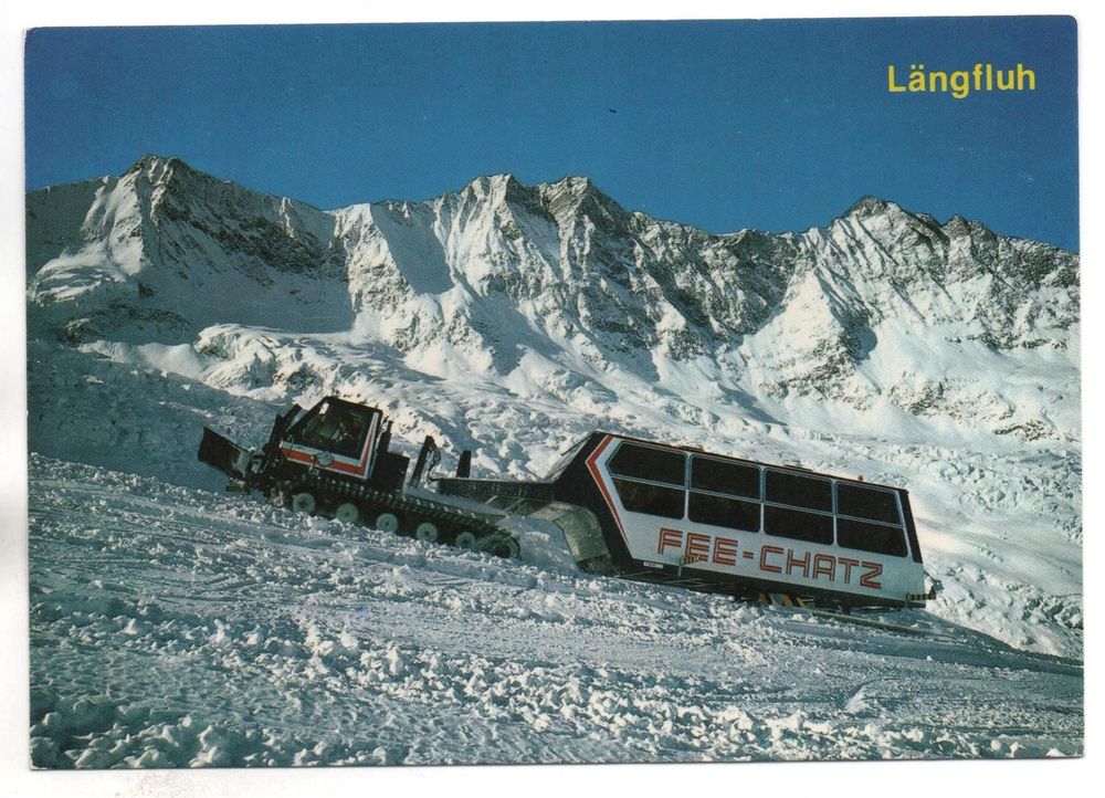 SAAS-FEE Längfluh mit Fee-Chatz - Wintersport - Pistenraupe (Gebraucht ...