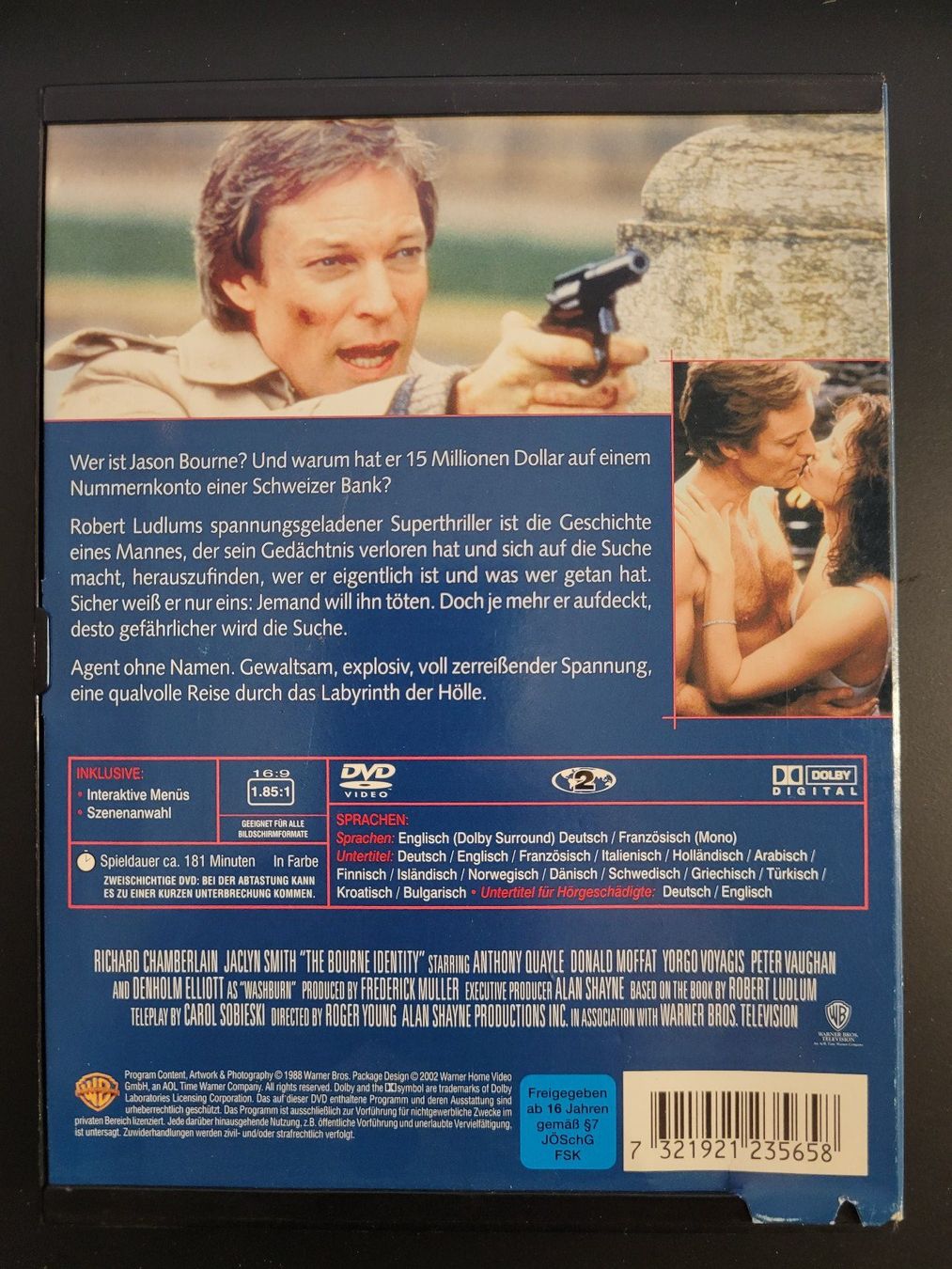 Agent ohne Namen The Bourne Identity Das Original! DVD 2003 (Gebraucht ...