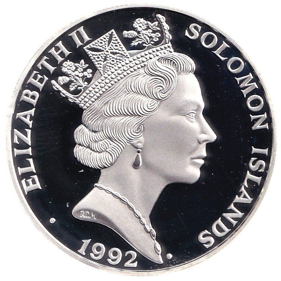 Solomon Islands * 10 Dollars 1992 * Krokodil 0.925 Silber (Neu und ...