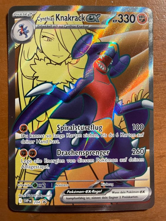 Pokemon Cynthias Knackrack eX (Versand gratis) (Neu (gemäss ...