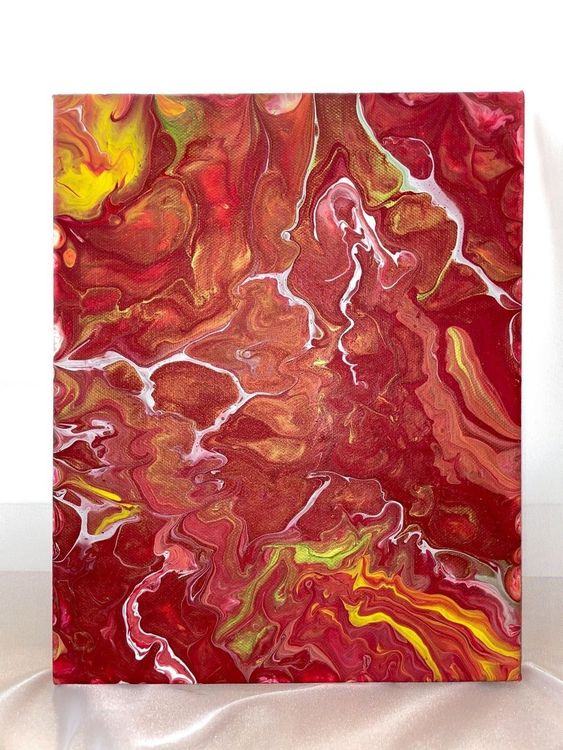 Leinbild Unikat abstrakt original 5/5 | Kaufen auf Ricardo