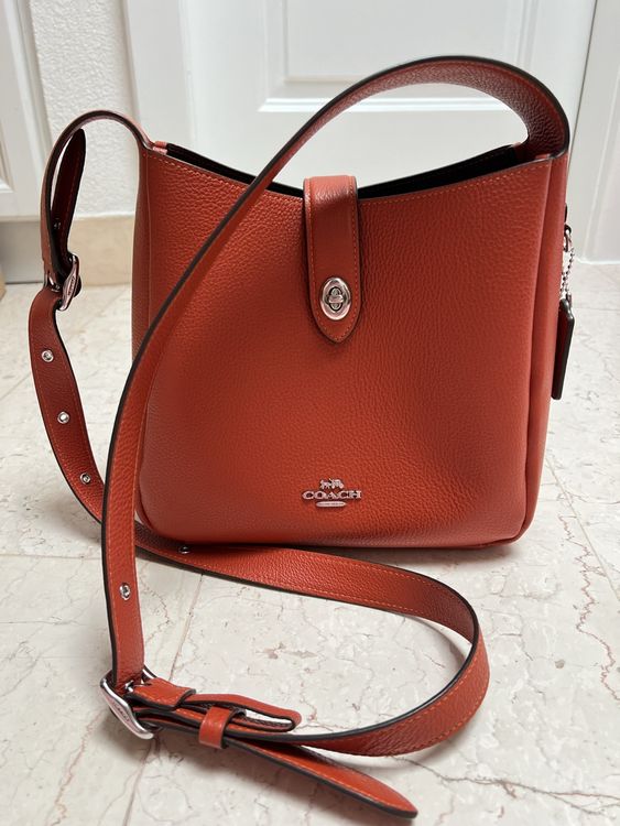 Sac Neuf à Épaule Coach en Cuir Grainé avec Bandou (Neuf avec emballage ...