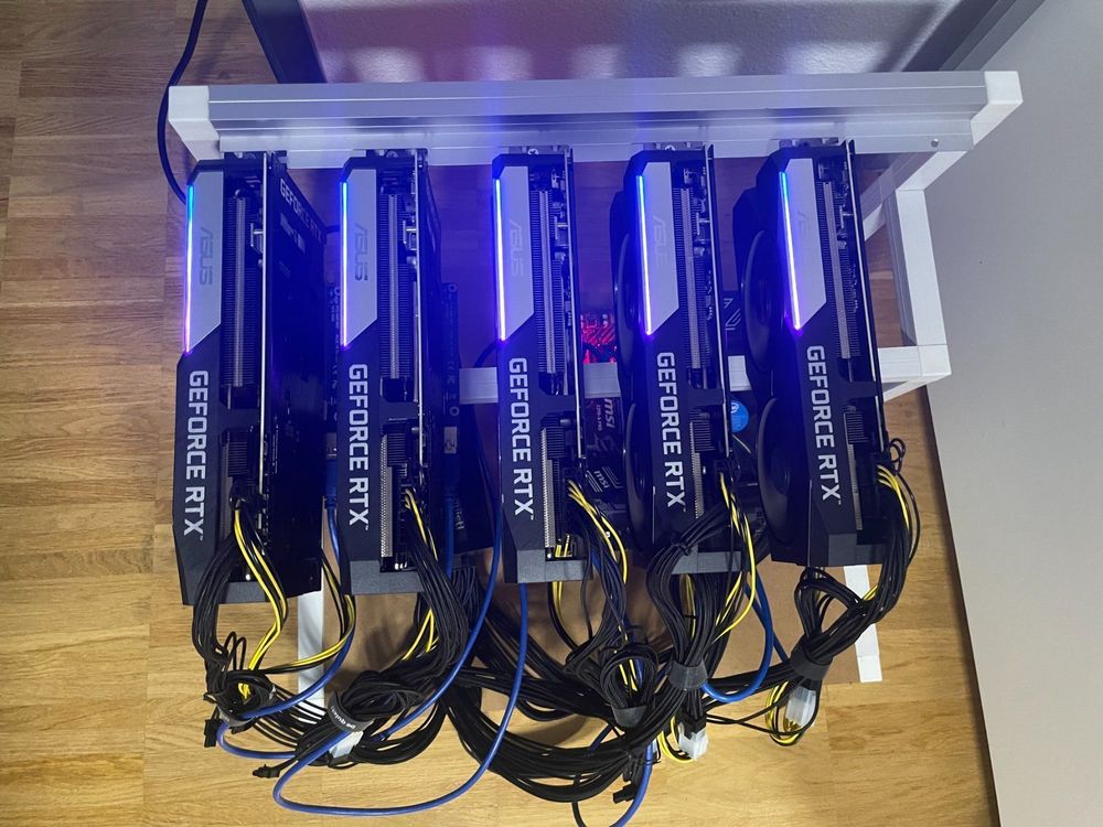 Mining Rig 5x Nvidia RTX 3070 Non LHR (Gebraucht) in Schlieren für CHF ...