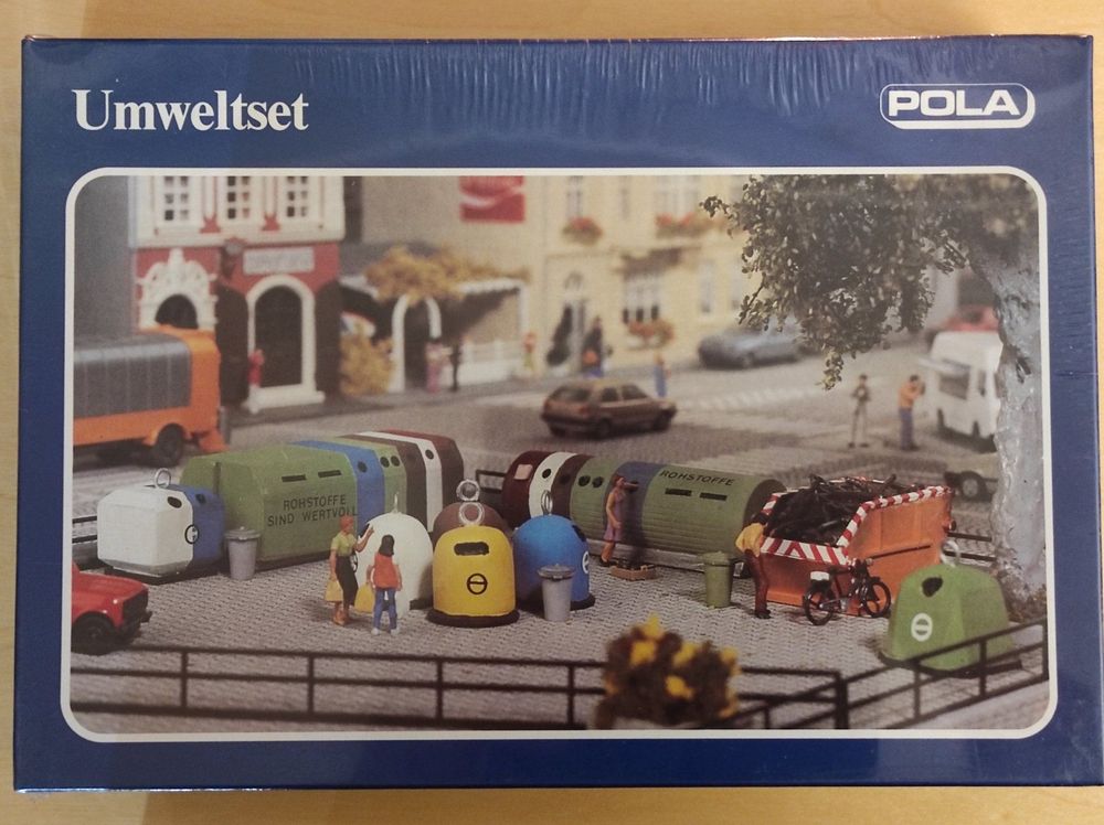 Umweltset, versch. Recycling Container von Pola H0 (Neu und ...