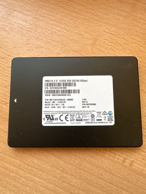Samsung SSD 512GB (Gebraucht) in Root für CHF 35 – mit Lieferung auf ...