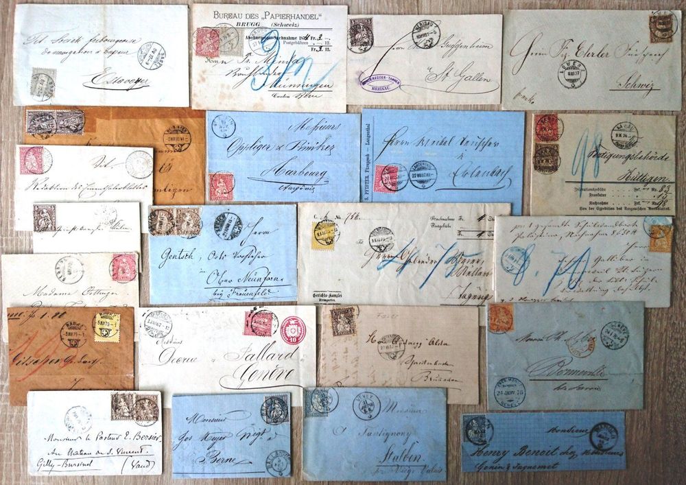 Brief-Posten Sitzende Helvetia ab 1.- !! (Gebraucht) in Zürich für CHF ...