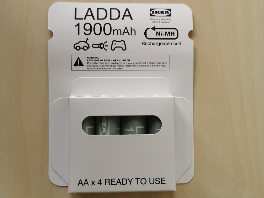 IKEA LADDA 1900 mAh AA Akku 4x Japan | Kaufen auf Ricardo