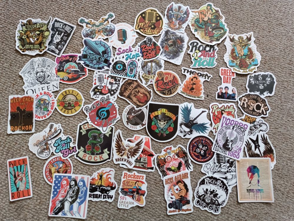 50x Sticker Rock and Roll, Rockabilly | Kaufen auf Ricardo