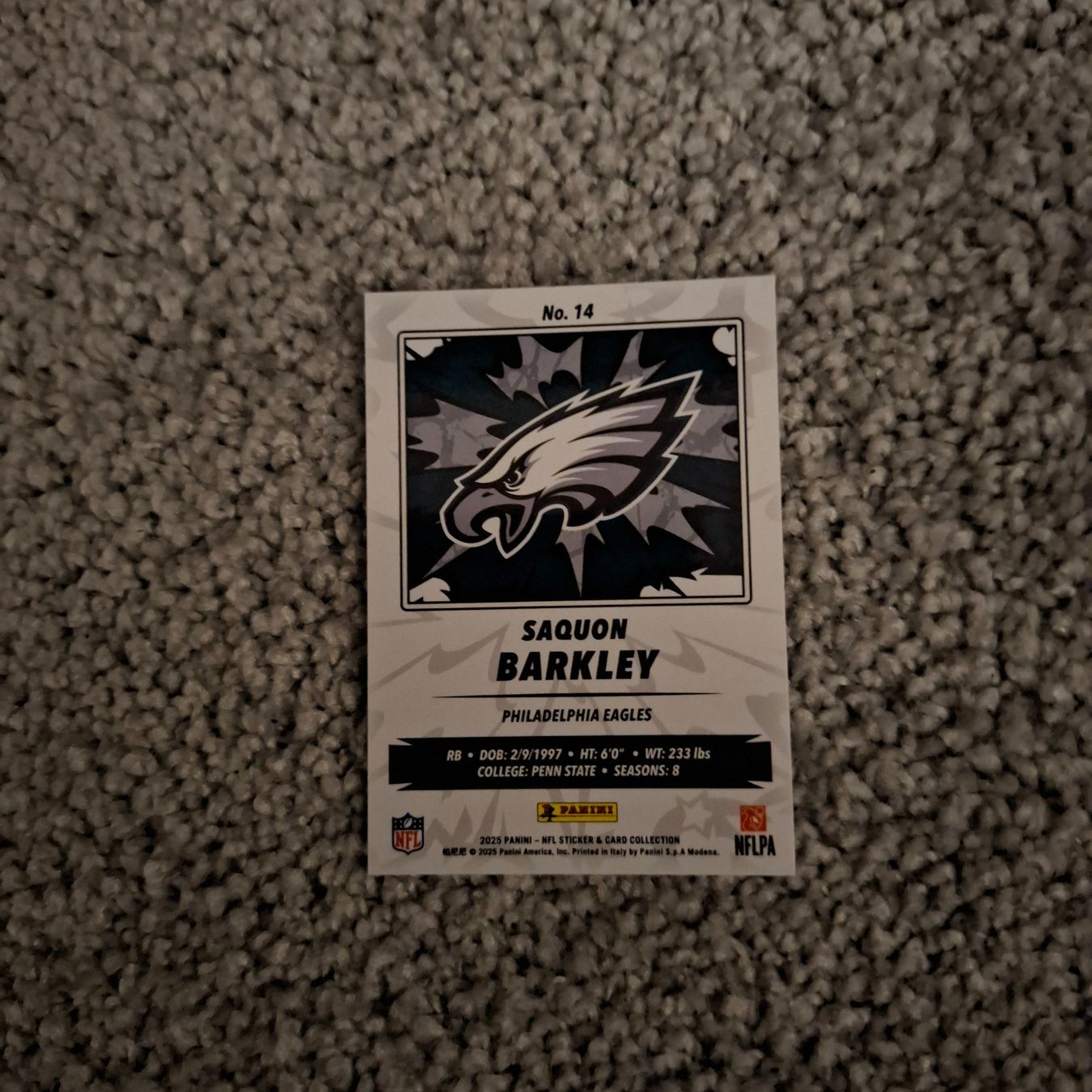 NFL-Sammelkarte 2025 Saquon Barkley (Gebraucht) in Hombrechtikon für ...