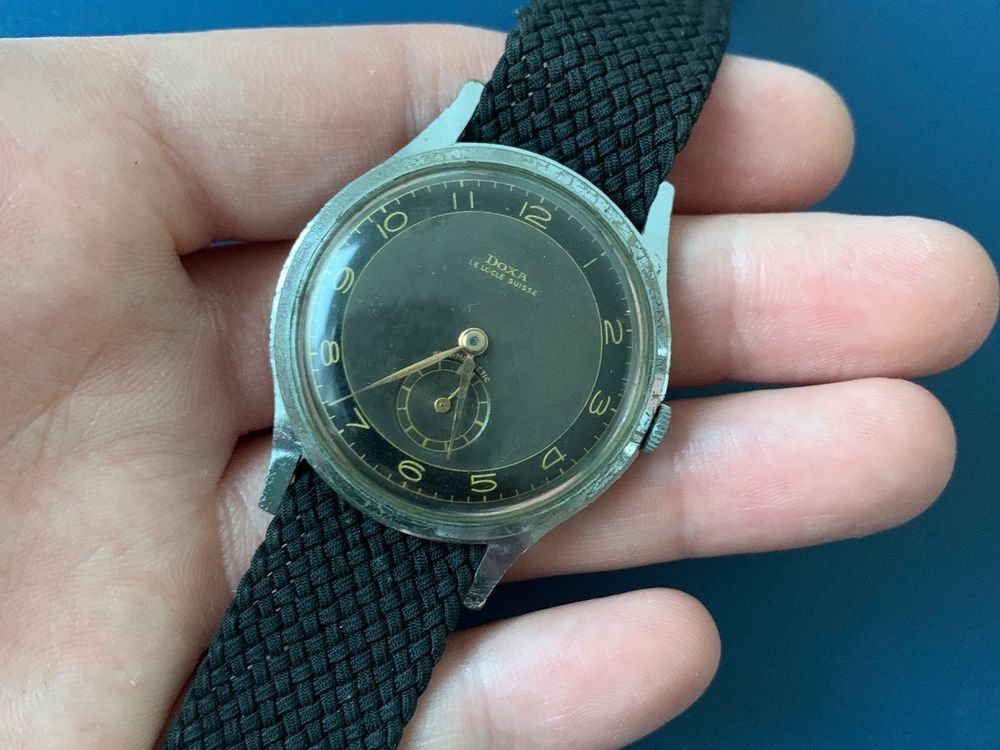 Doxa Le Locle Suisse Military Vintage Handaufzug 37mm läuft | Kaufen ...