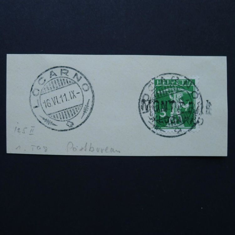 1910 Nr. 125II mit Balkenstempel von MONTE BAR signiert (Gebraucht) in ...