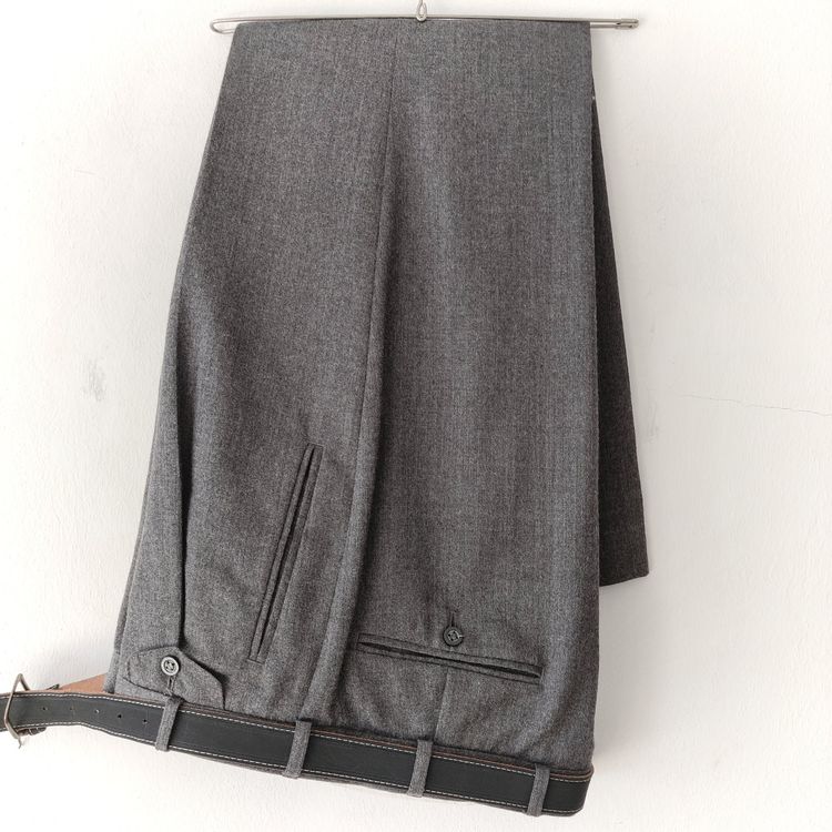 JIM SPENCER Wool Hose Trouser Wollhose superwash Grey Gr.50 (Gebraucht ...