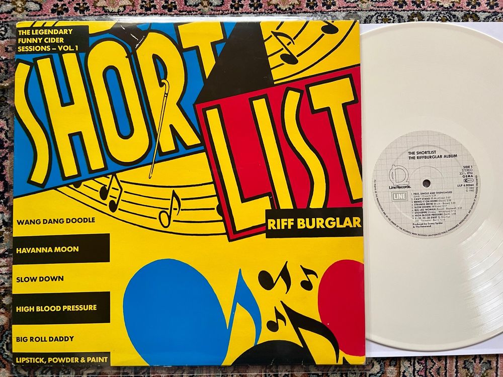 LP Blues Folk Rock - Shortlist Riff Burglar White Vinyl 🛀 (Gebraucht ...