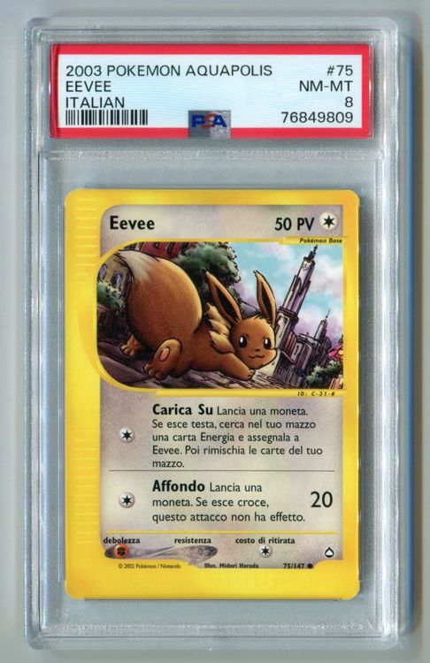 PSA 8 Eevee / Evoli Aquapolis 75/147 Italian (Nuovo (secondo la descrizione)) a Dornach per CHF ...