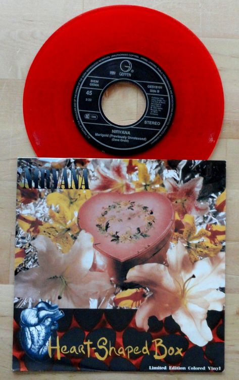 SI NIRVANA heart shaped box 1993 Limited red vinyl (Gebraucht) in für CHF 35 – mit Lieferung auf ...