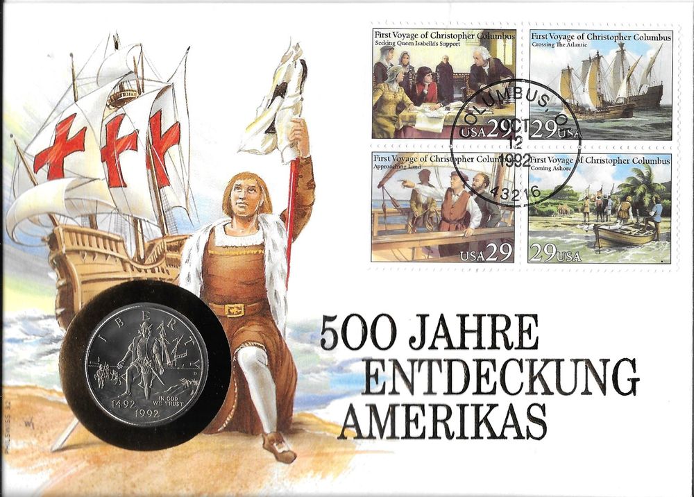 Münzbrief 500 Jahre Entdeckung Amerika 1982 | Kaufen auf Ricardo