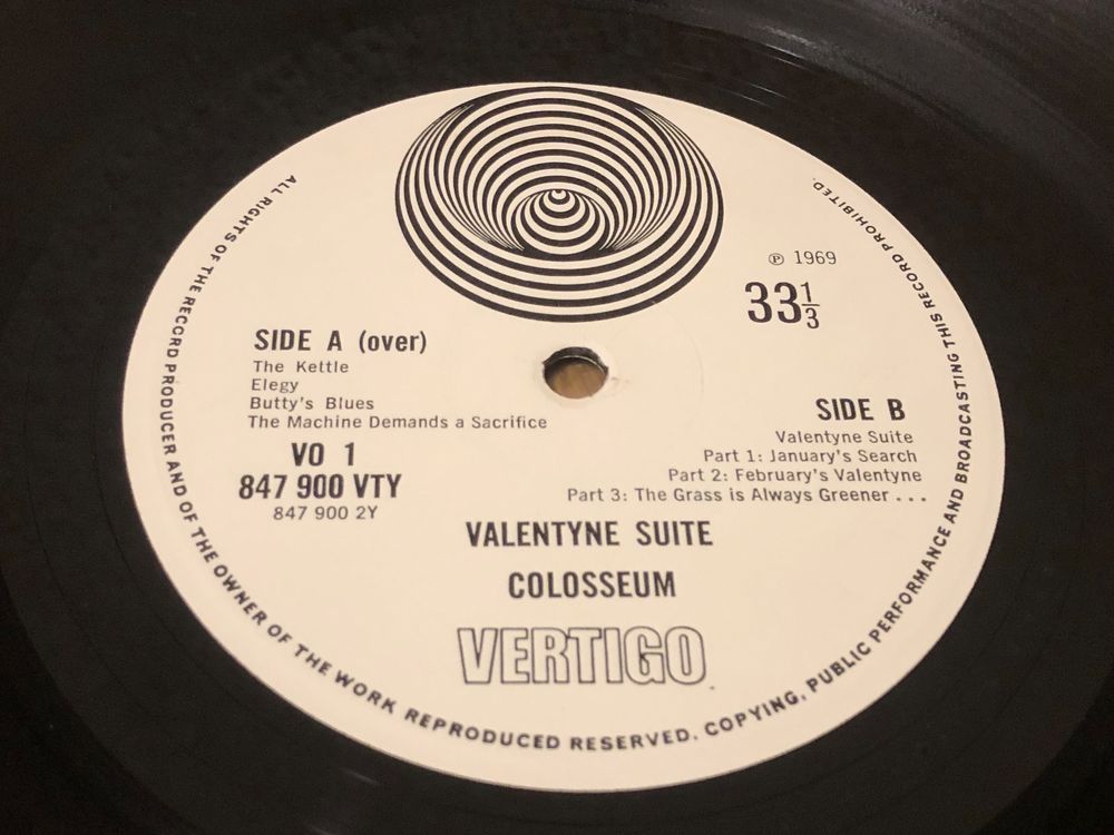 COLOSSEUM - VALENTYNE SUITE LP ORIG UK 1969 VERTIGO (Gebraucht) in ...