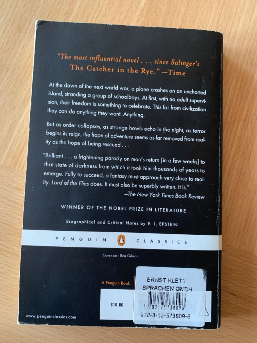 William Golding - Herr der Fliegen, Penguin Classics (Gebraucht) in ...