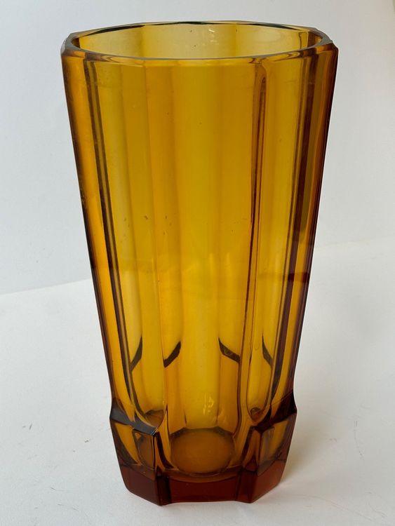 Schöne grosse Vase Glas Glasvase ART DÉCO | Kaufen auf Ricardo