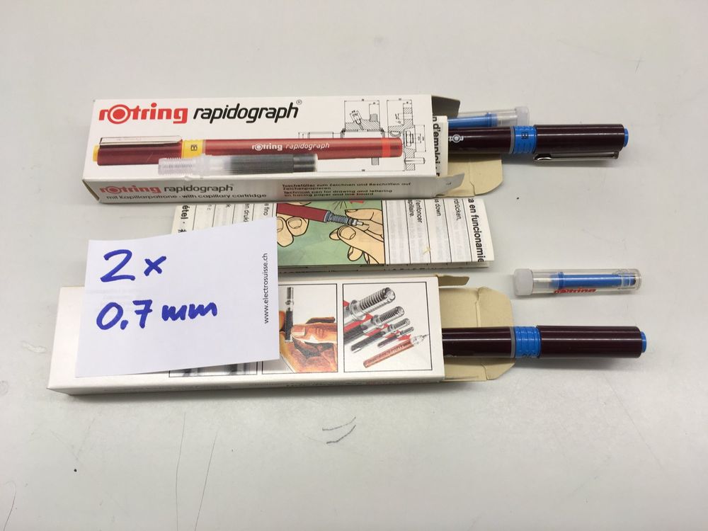 Rotring Rapidograph Set 3 (Gebraucht) in für CHF 7 – mit Lieferung auf ...