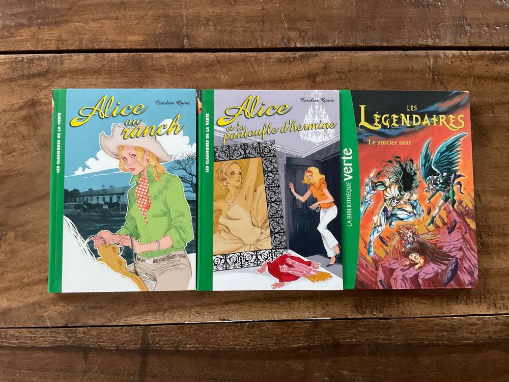 3 livres bibliothèque verte Alice et Les Légendaires (Gebraucht) in ...