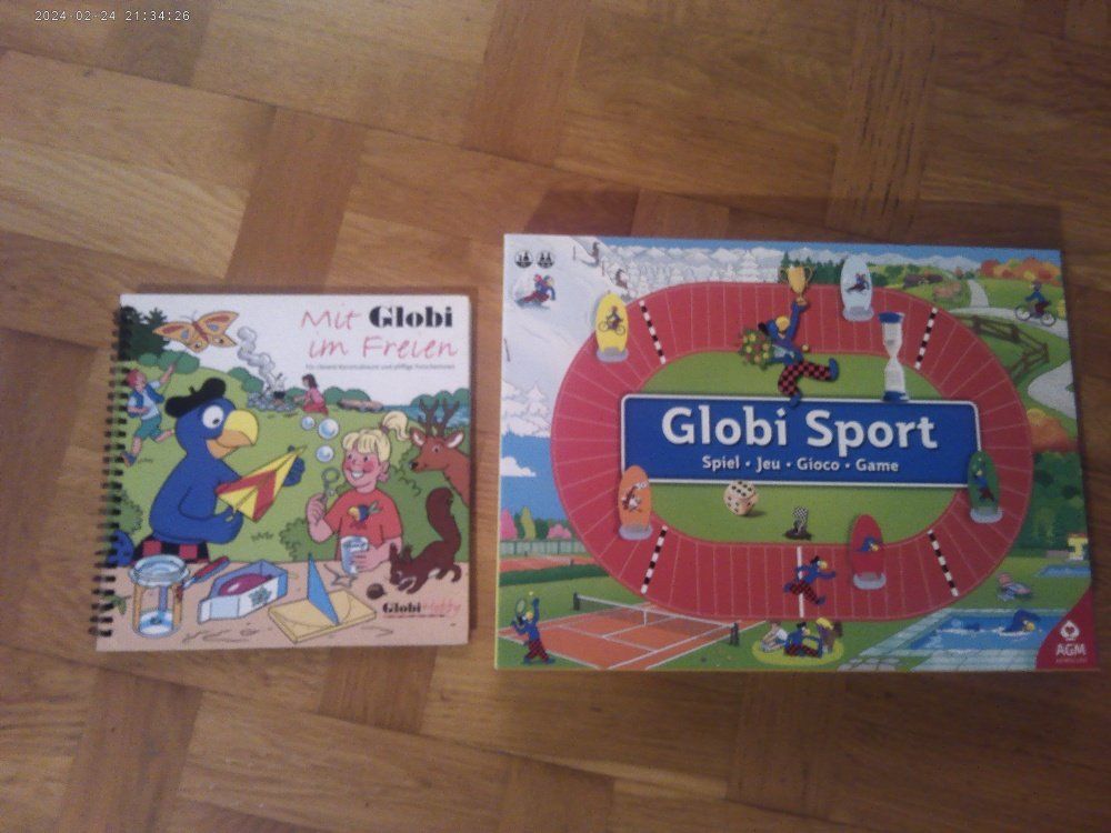 Globi Spiel Set: Globi Sport PLUS COMIC BUCH Globi im Freien (Gebraucht ...