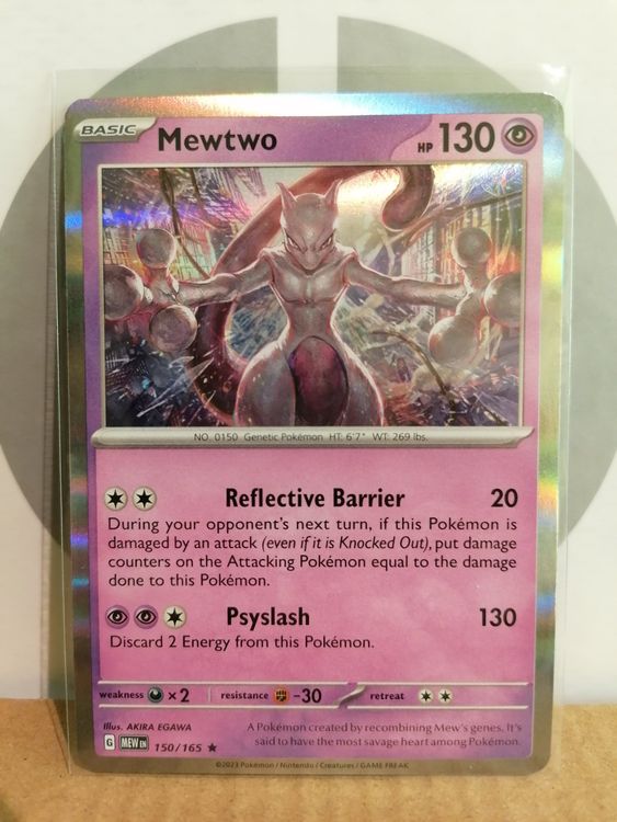 MEWTWO HOLO 151 POKEMON KARTE 150/165 (Gebraucht) in Uerzlikon für CHF ...